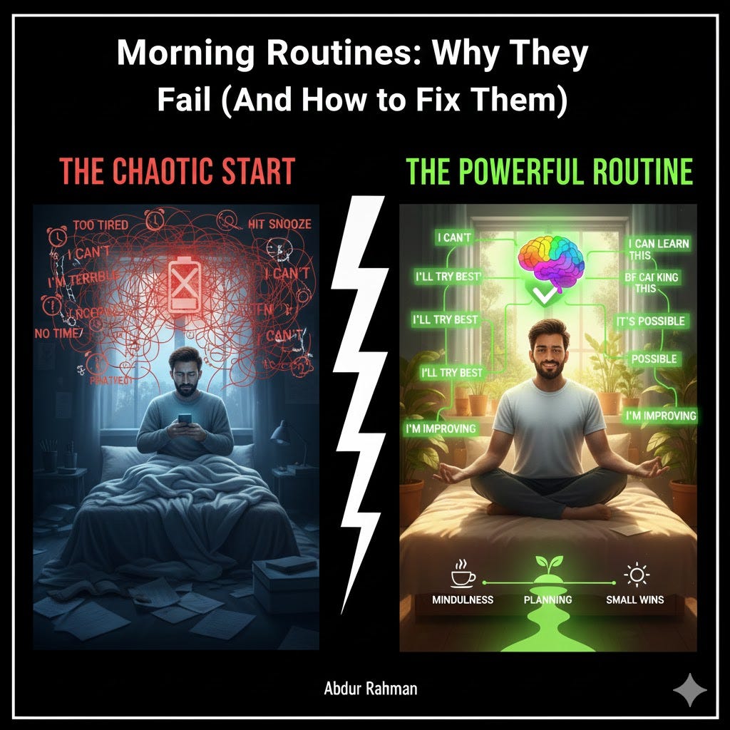 Why do morning routines fail for most people? | by Abdur Rahman | Medium
