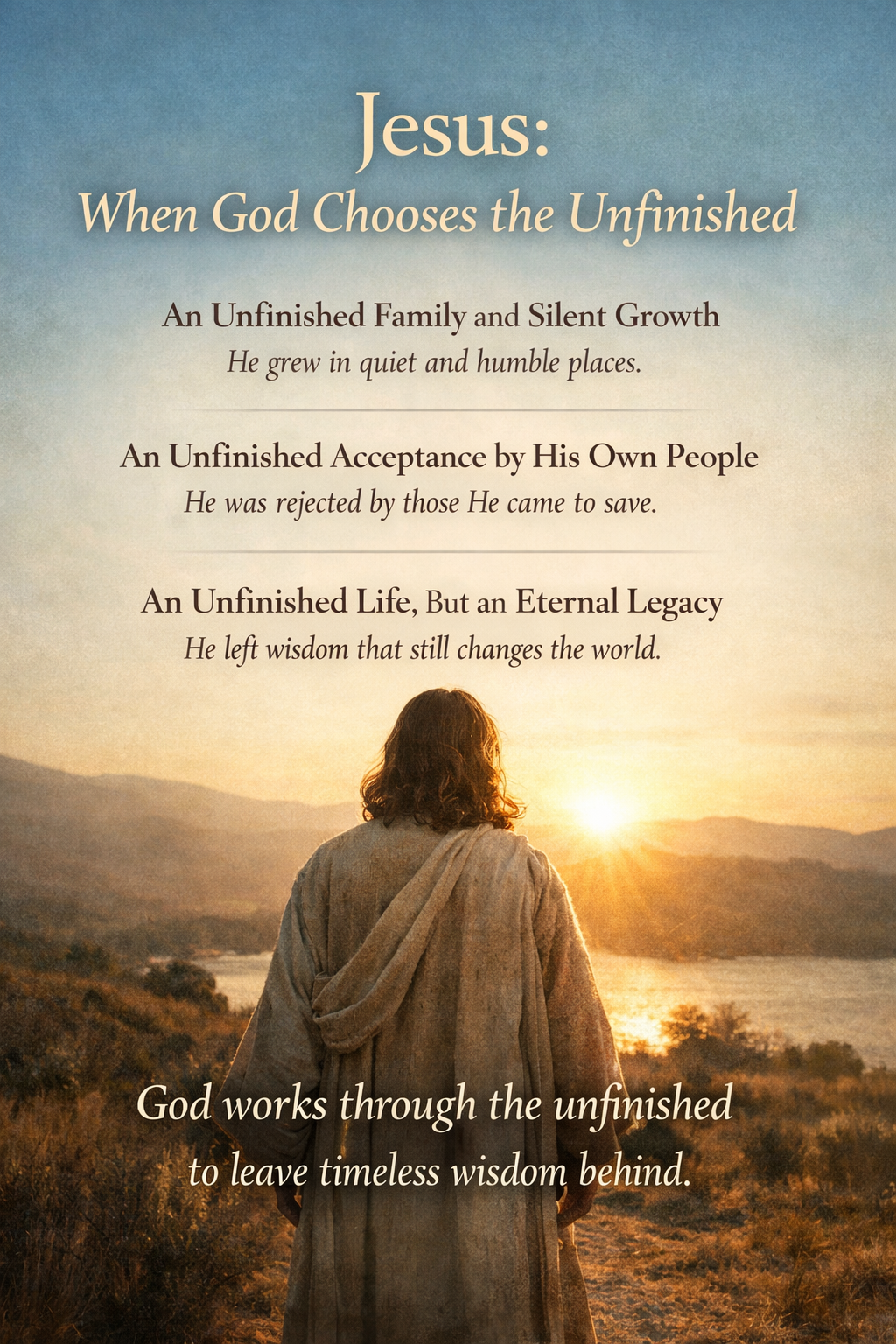 Jesus: When God Chooses the Unfinished | by Stanly Richard | Dec, 2025 ...