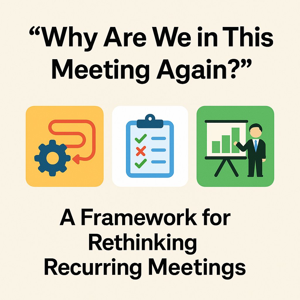 “Why Are We in This Meeting Again?” A Framework for Rethinking ...