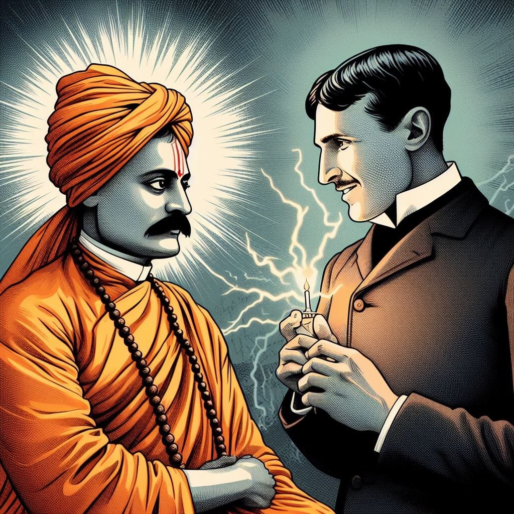 Vedanta and Electromagnetism. Swami Vivekananda Met Nikola Tesla | by ...