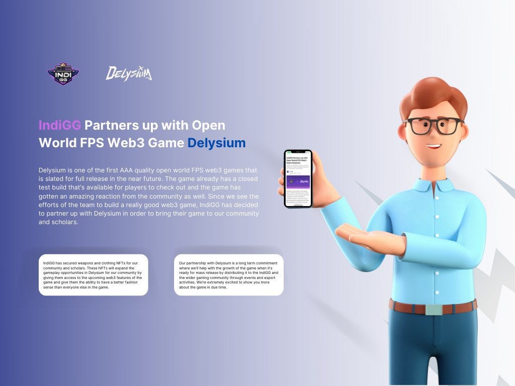IndiGG Partners Up with Open World FPS Web3 Games Delysium | by Benny ...