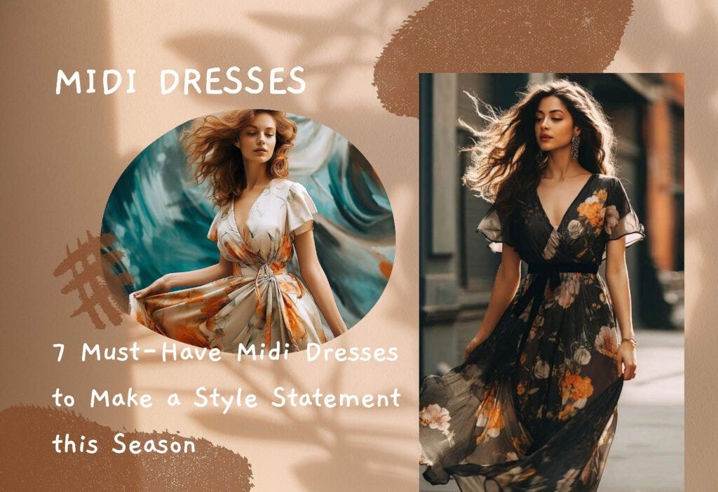 7 Must-Have Midi Dresses to Make a Style Statement this Season | by ...