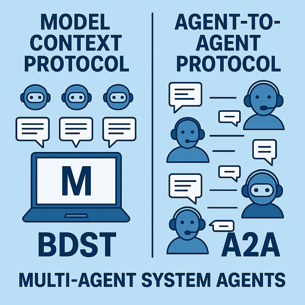 Model Context Protocol (MCP) vs Agent-to-Agent Protocol (A2A) for multi-AI Agent systems | by Dr ...