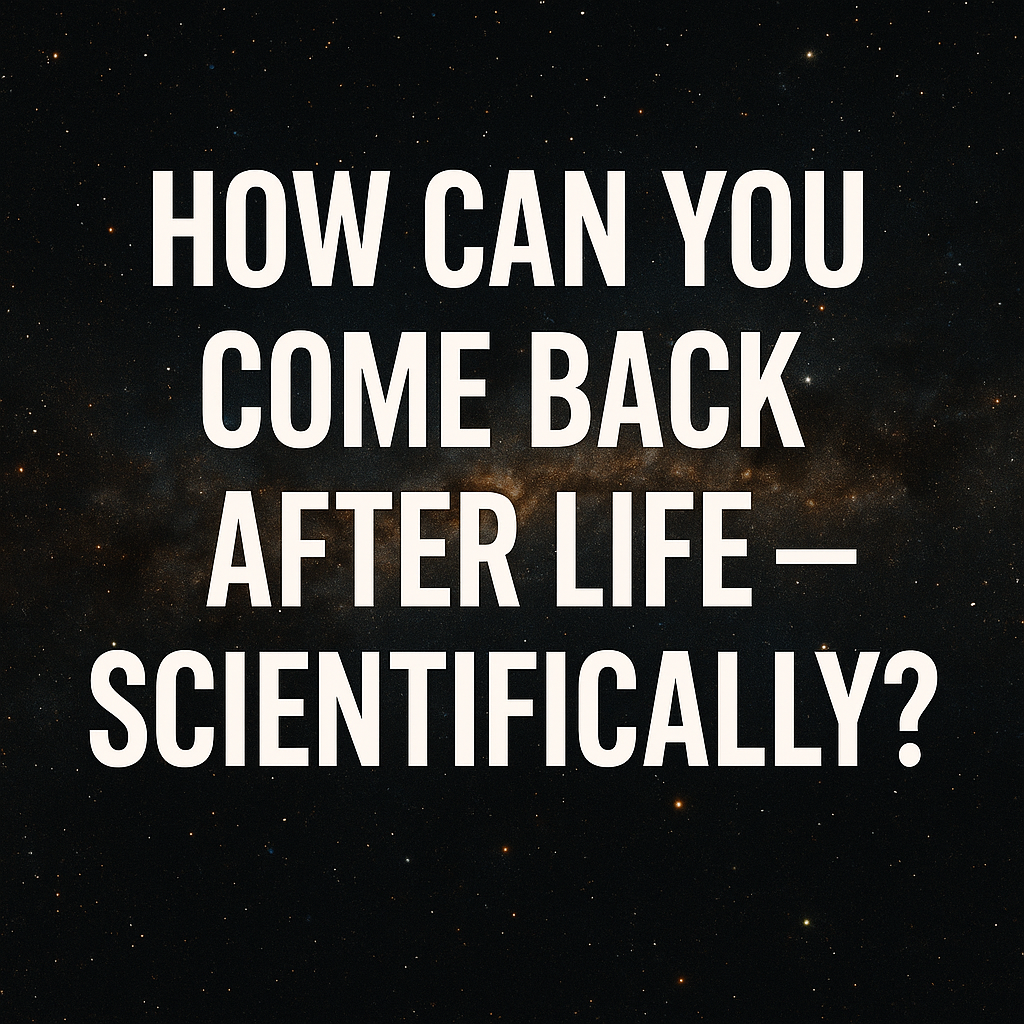 This is how you might live again after death-not spiritually but ...
