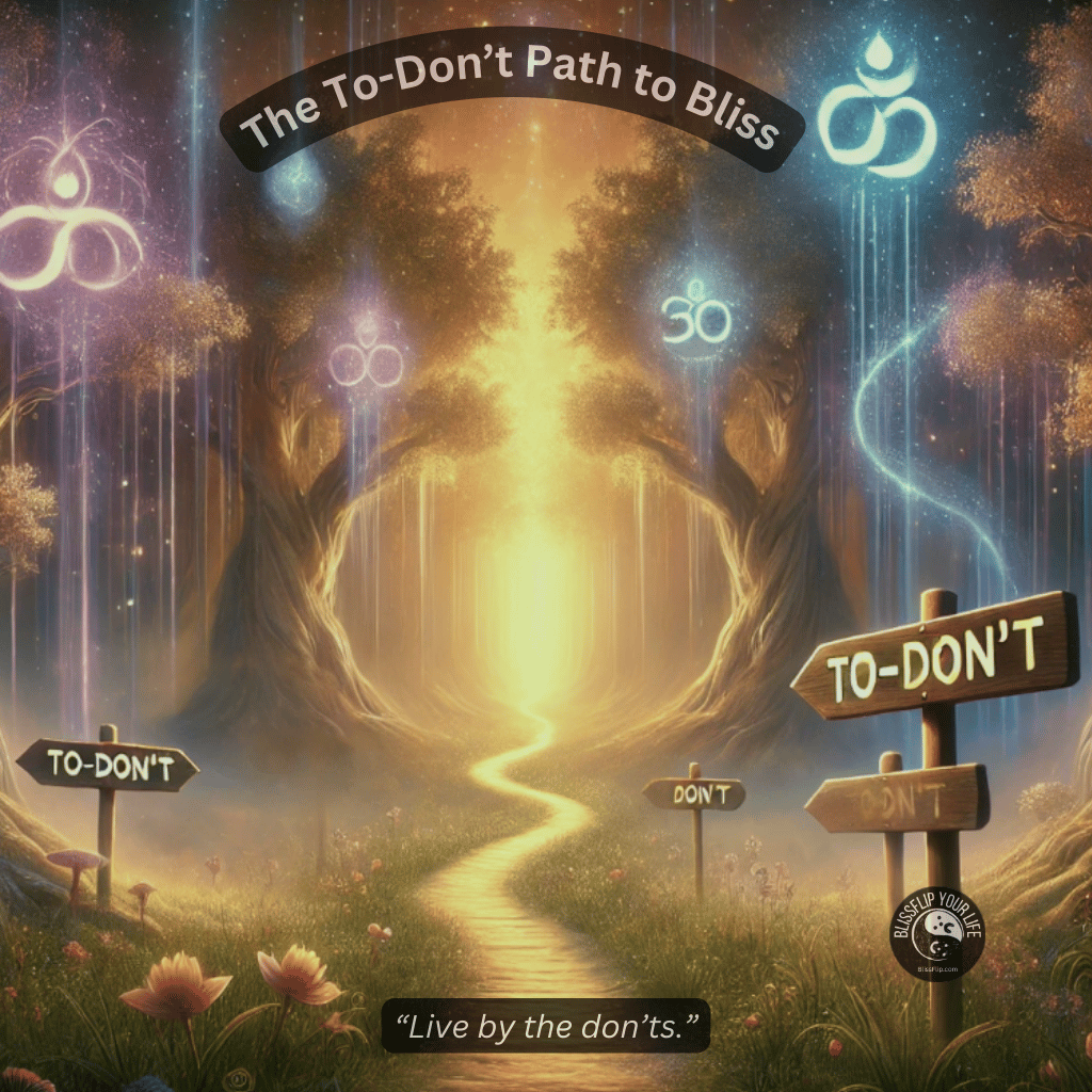 The To-Don’t Path to Bliss. A poem | by Atmo Advait (pen name ...