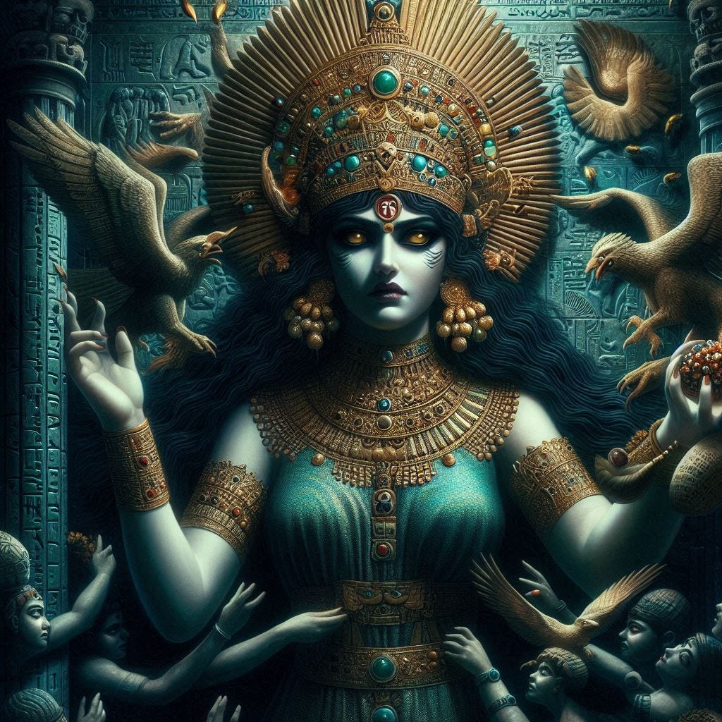 Throne of the Underworld. Queen below in shadows deep, denied the… | by Igor Skoglund | Oct ...