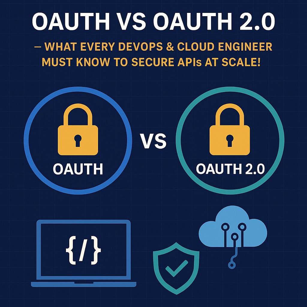 OAuth vs OAuth 2.0 –What Every DevOps & Cloud Engineer Must Know to ...