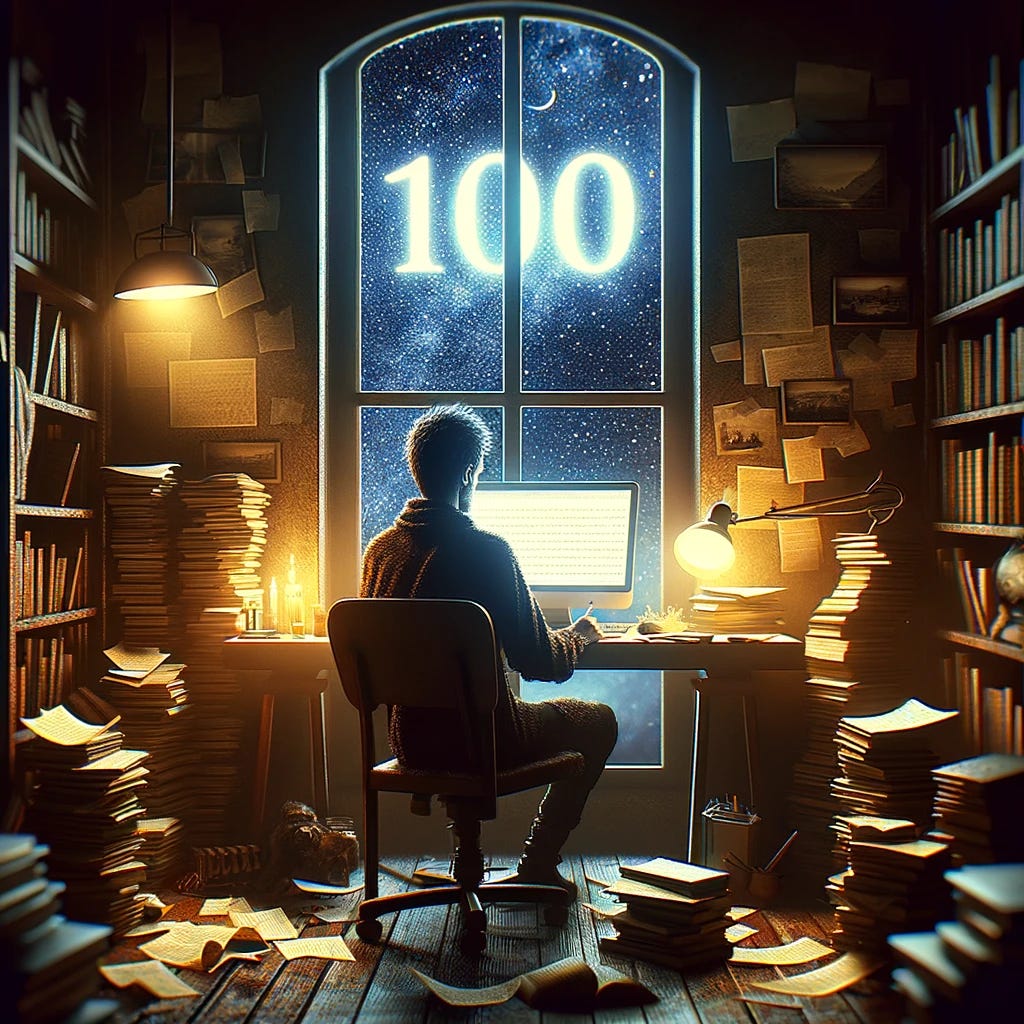 The Epic Adventure to the 100th Story: Where Every Word Counts! | by ...