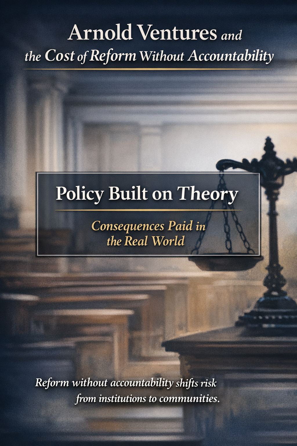 Arnold Ventures and the Cost of Reform Without Accountability | by ...