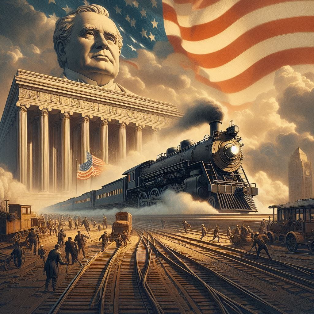 The Role of Railroads in Building a Strong America | by BARRON VAN DEN ...