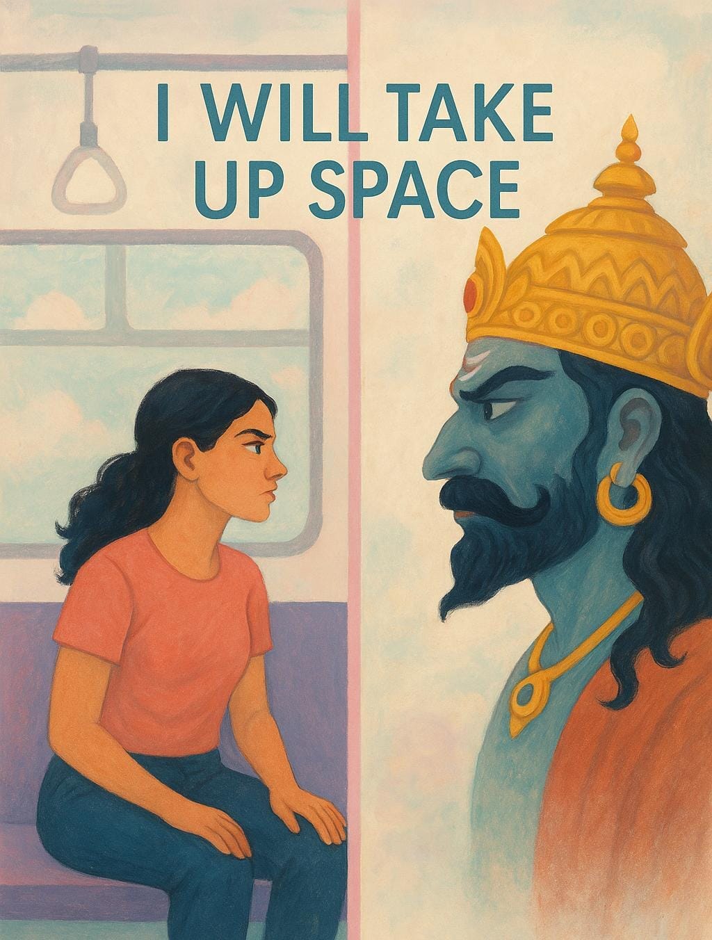 I WILL TAKE UP SPACE. “Why do they take up seats | by Manshi Dalmia ...