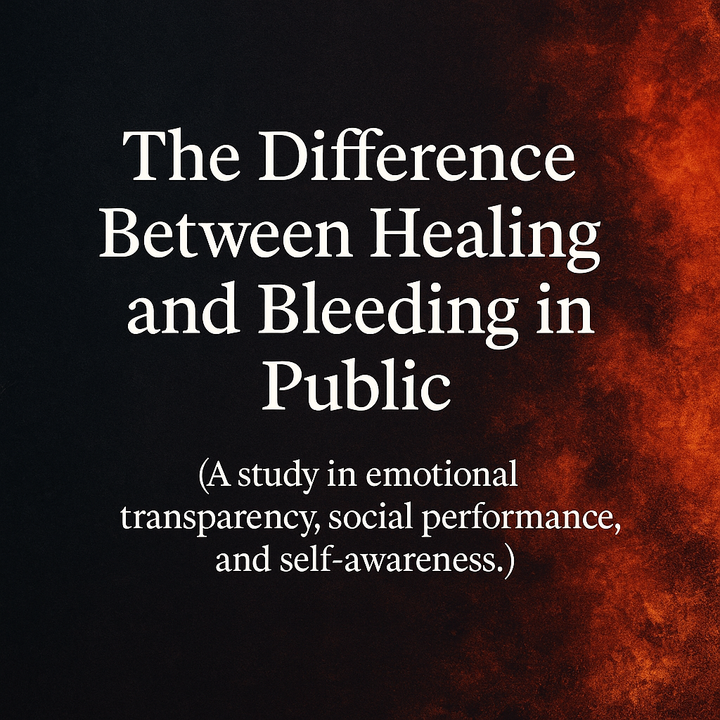 The Difference Between Healing and Bleeding in Public | by Shauna ...