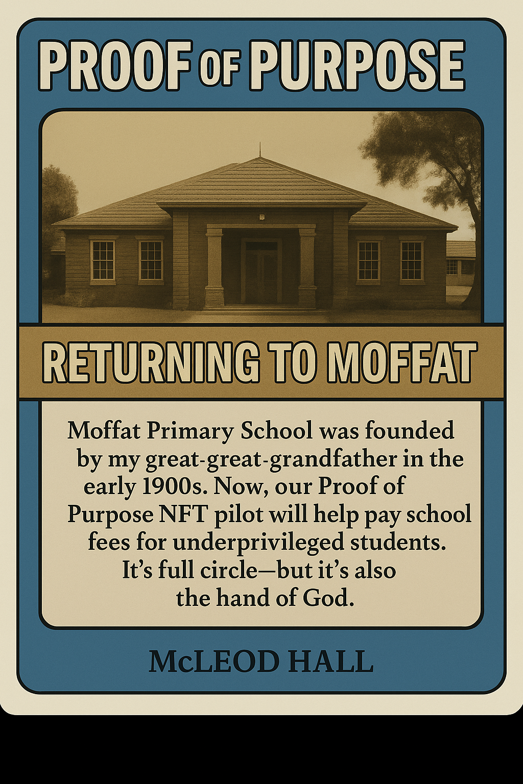 Returning to Moffat: A Legacy Renewed Through Purpose and Providence ...