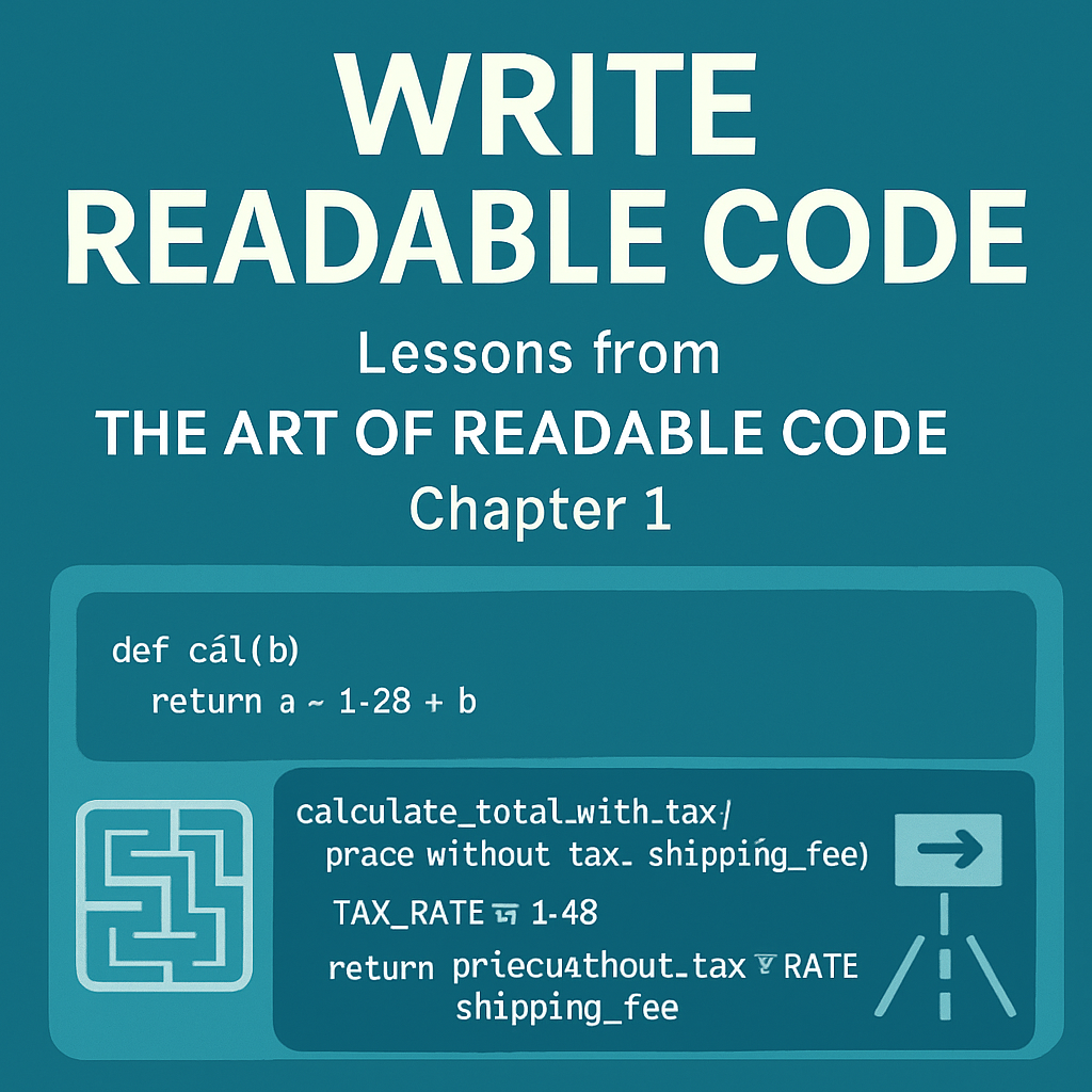 Write Readable Code — Lessons from The Art of Readable Code Chapter 1 | by uttam | Medium