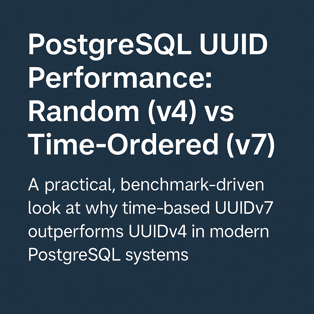 PostgreSQL UUID Performance: Random (v4) vs Time-Ordered (v7) — A Deep Dive 🎯 | by Chaos To ...