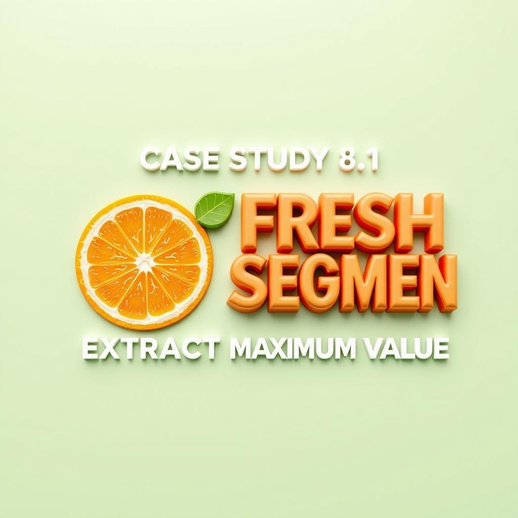 Case Study #8.1 — Fresh Segments. Solving Danny's SQL challenging… | by ...
