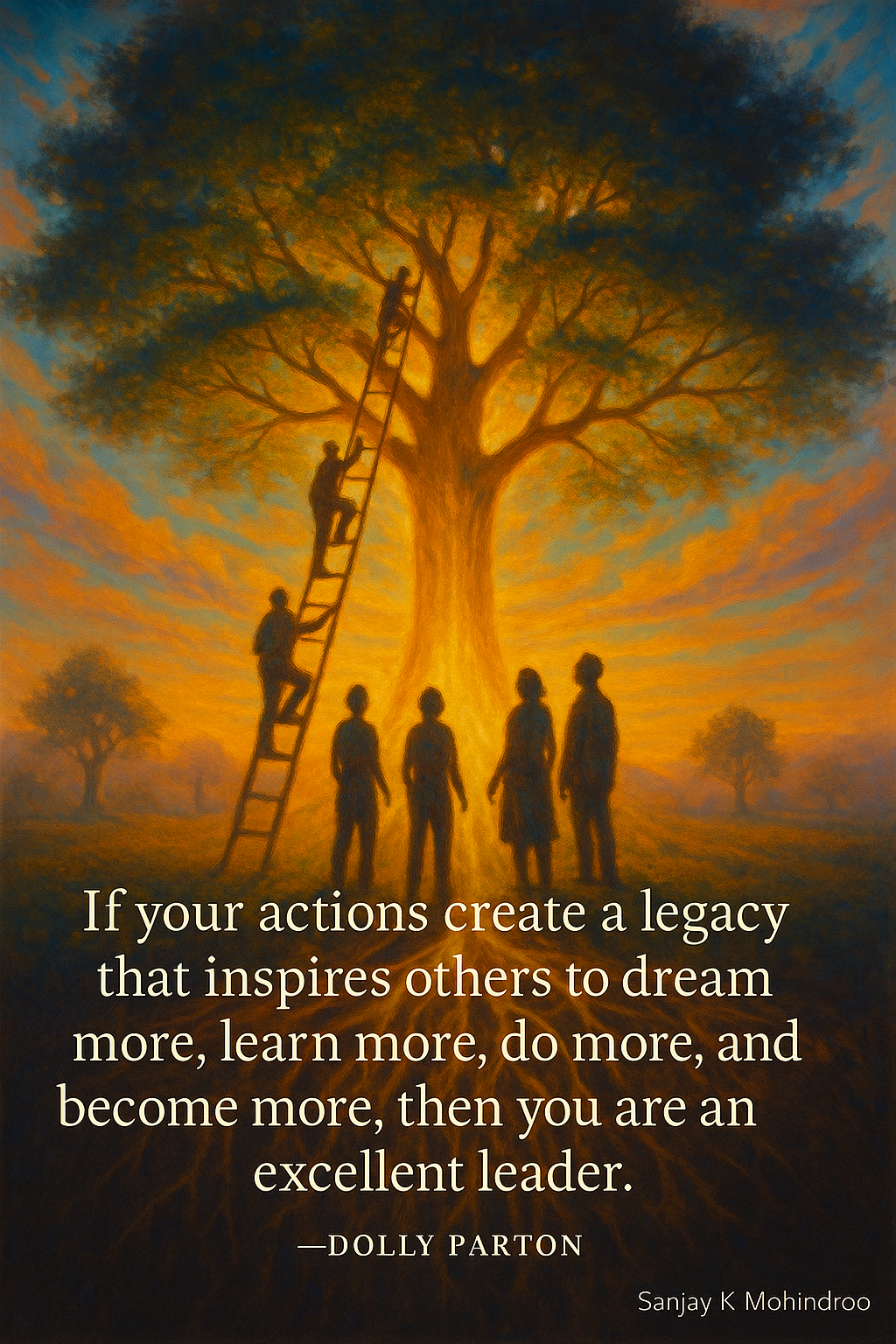 “If your actions create a legacy that inspires others to dream more ...
