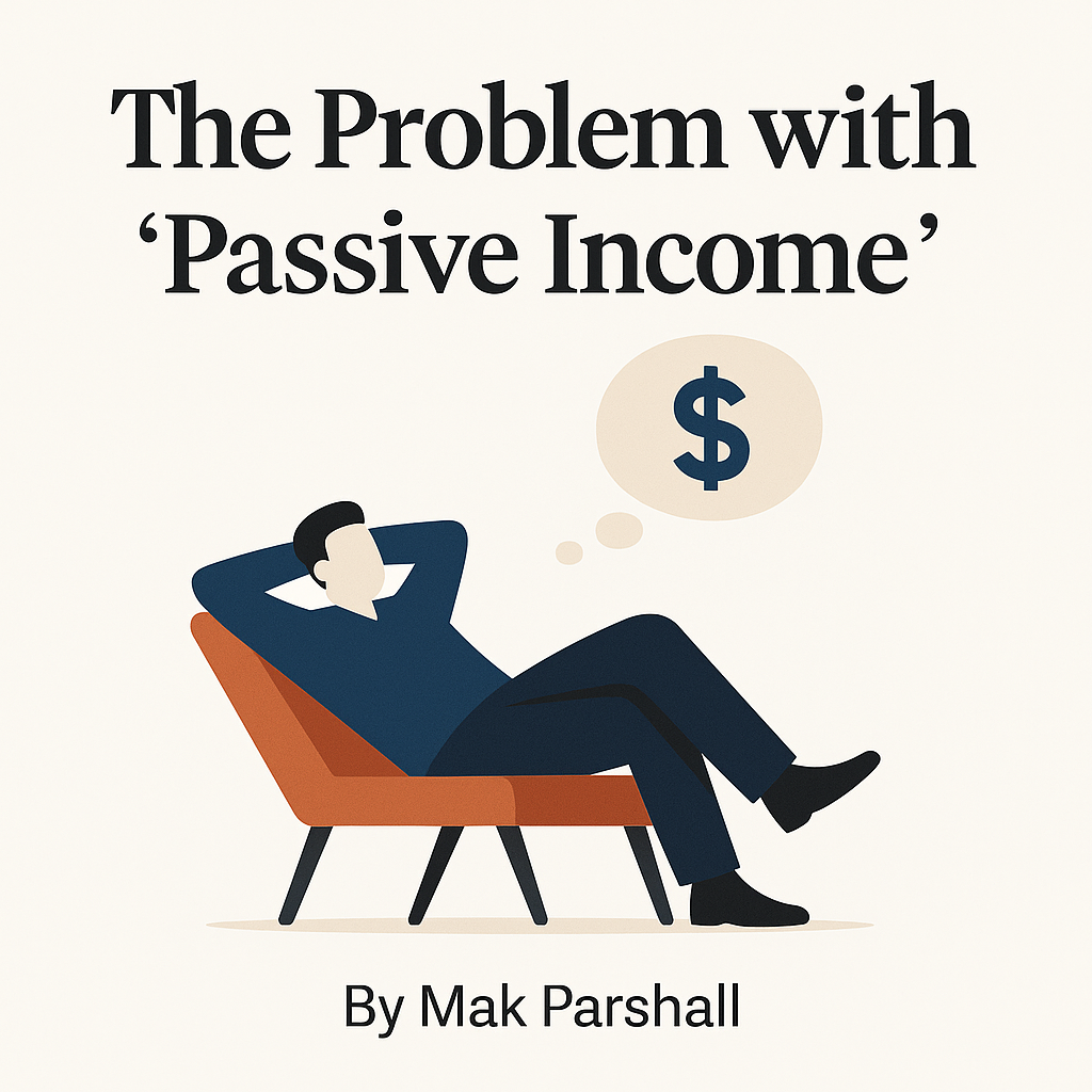 The Problem with “Passive Income” | by Mak Parshall | Jul, 2025 | Medium