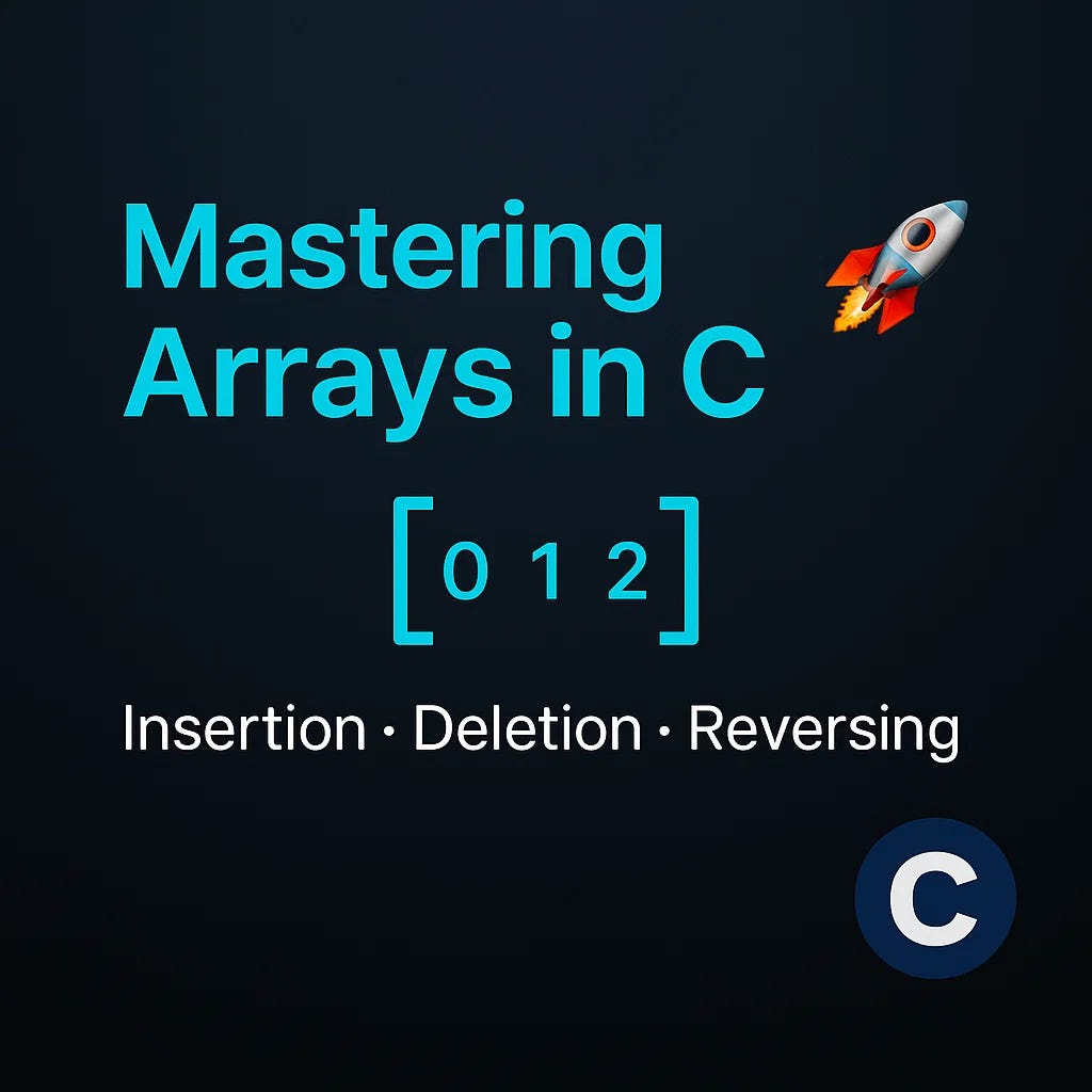Master Array Operations In C Insert Delete Reverse Like A Pro Medium 9242