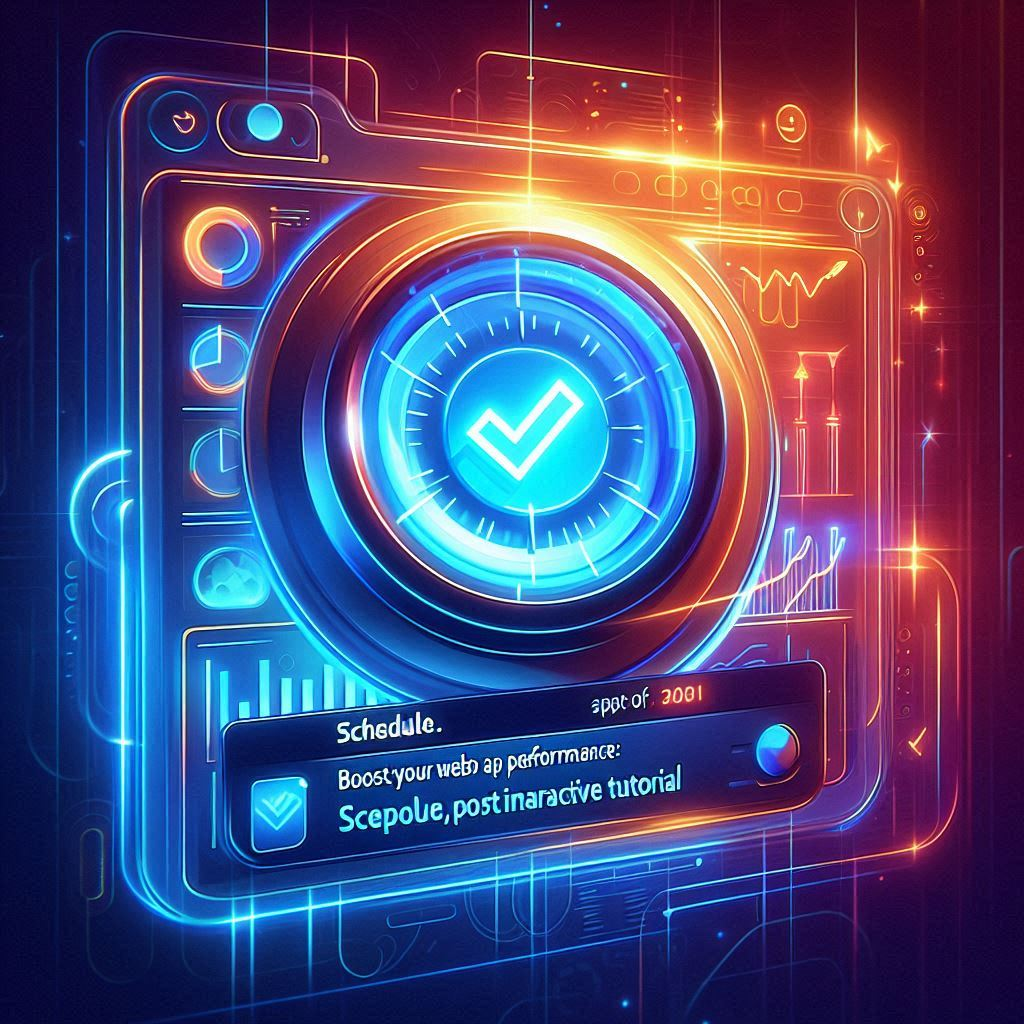 Boost Your Web App Performance with schedule.postTask(): A Step-by-Step Interactive Tutorial ...