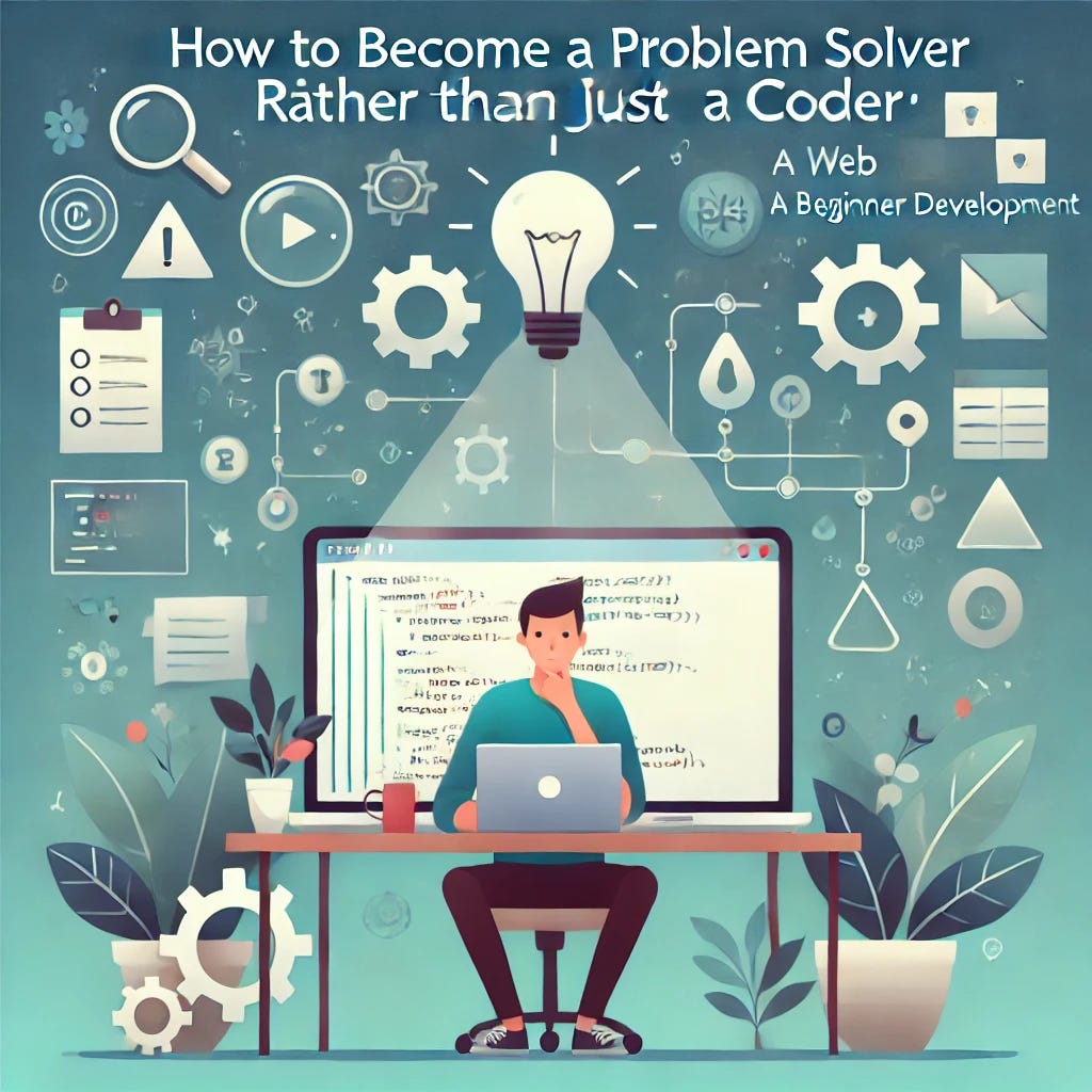 How to Become a Problem Solver Rather Than Just a Coder: A Beginner’s Guide to Web Development ...