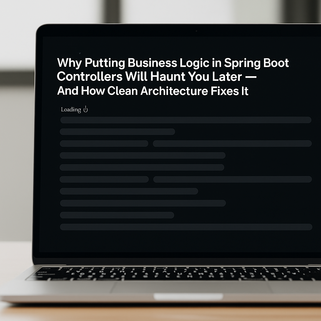 Why Putting Business Logic in Spring Boot Controllers Will Haunt You ...