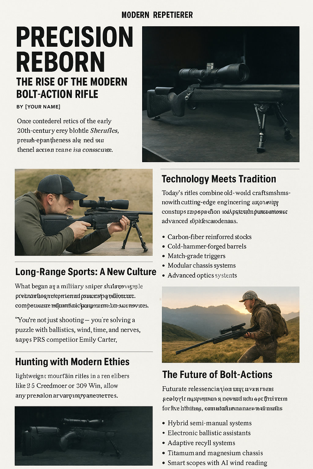 Precision Reborn: The Rise of the Modern Bolt-Action Rifle | by Joachim ...