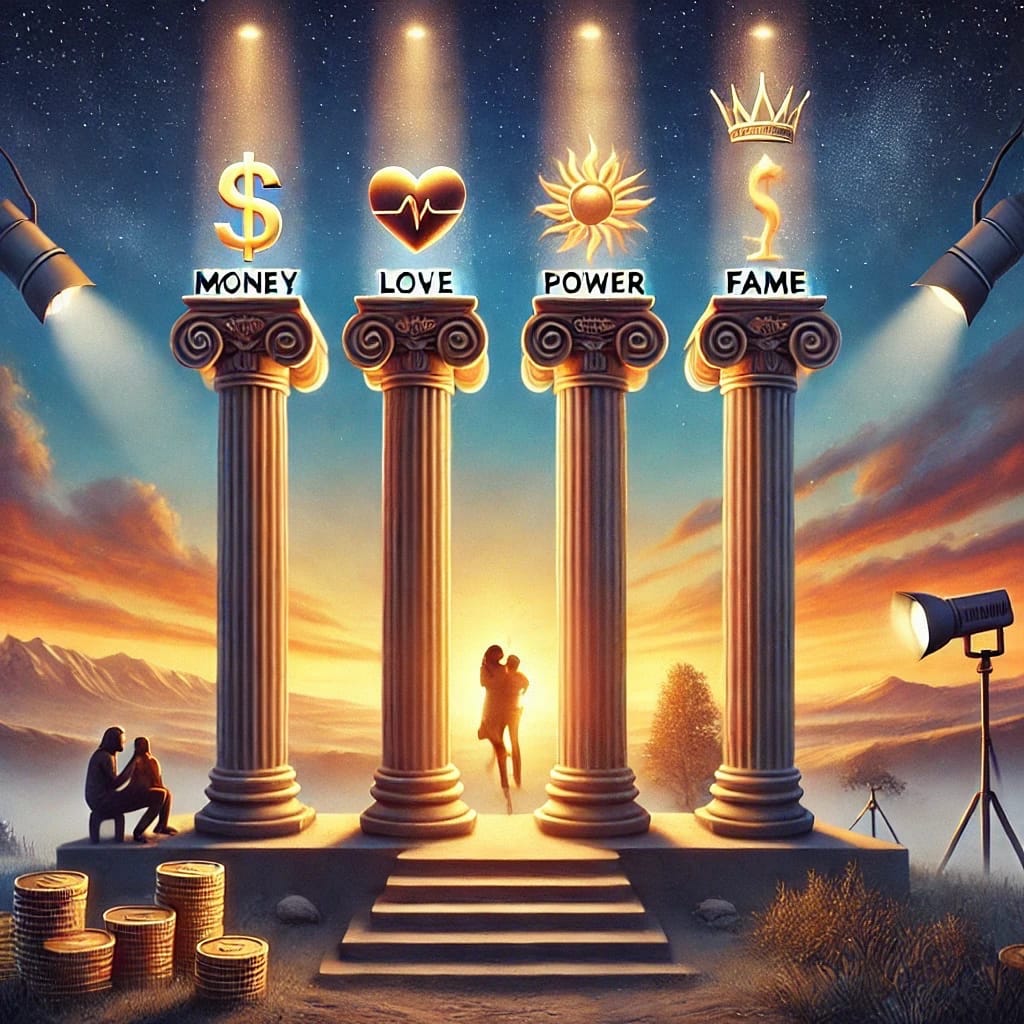 The Four Pillars of Fulfillment: “Money, Love, Power, and Fame” | by ...