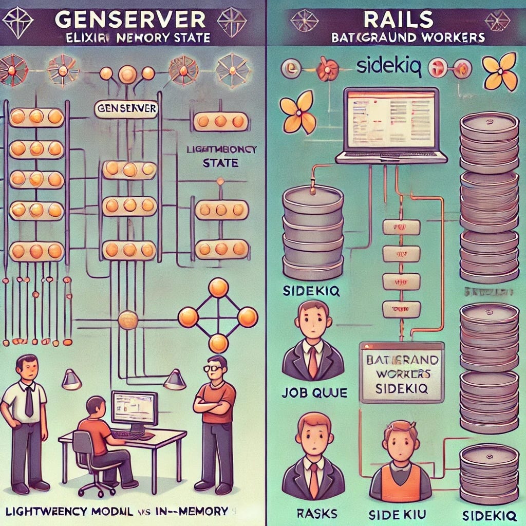 Introduction to GenServer in Elixir for Rails Developers | by Jonny Eberhardt | Medium