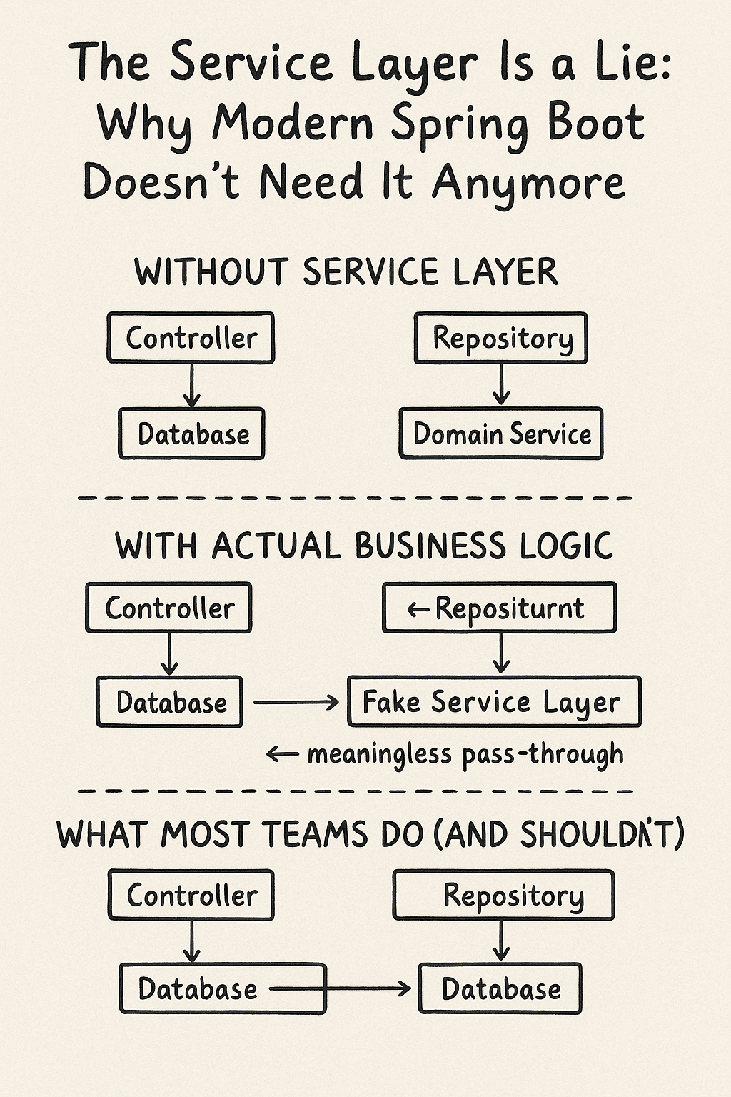 The Service Layer Is a Lie: Why Modern Spring Boot Doesn’t Need It ...
