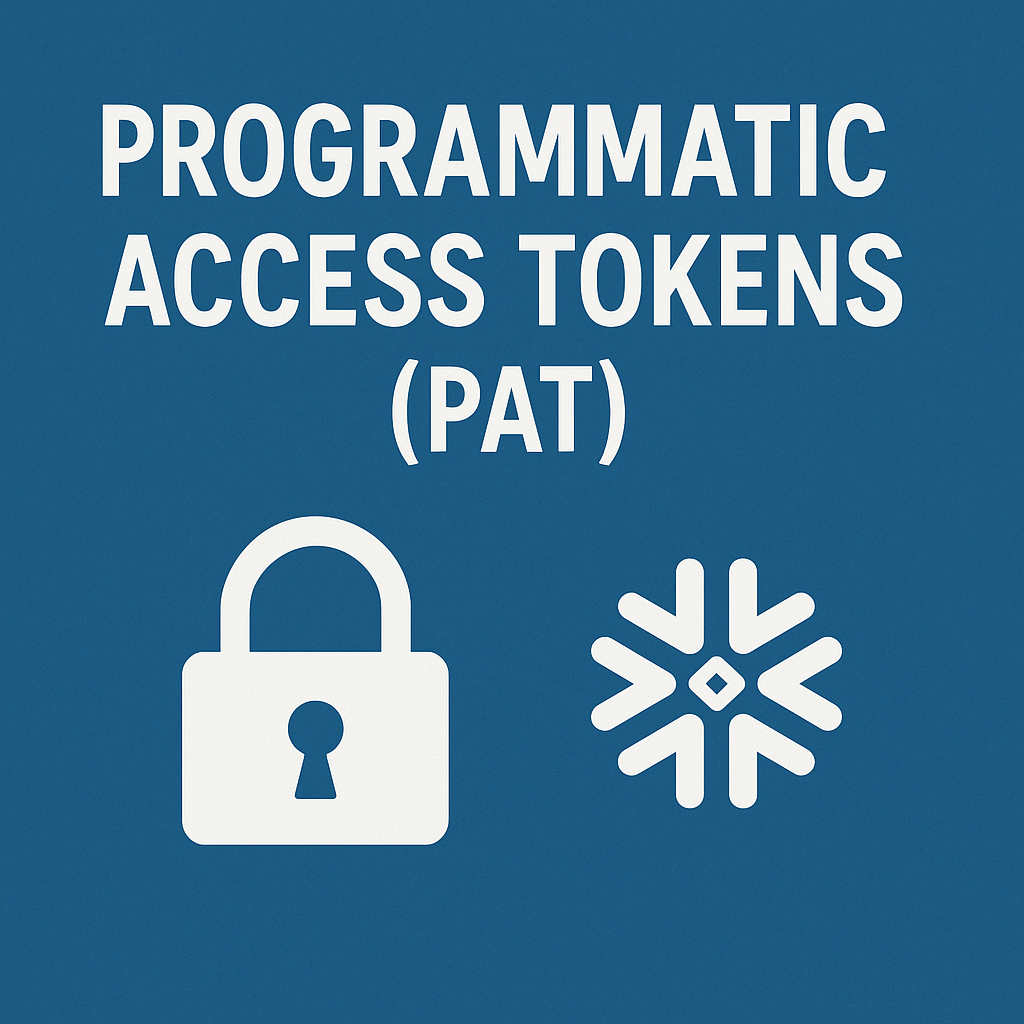 Platform Security : Programmatic Access Token (PAT) in Snowflake | by ...