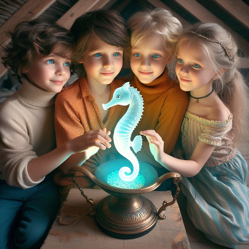 The Enchanted Lamp. In a quaint English village nestled… | by AI Plot ...
