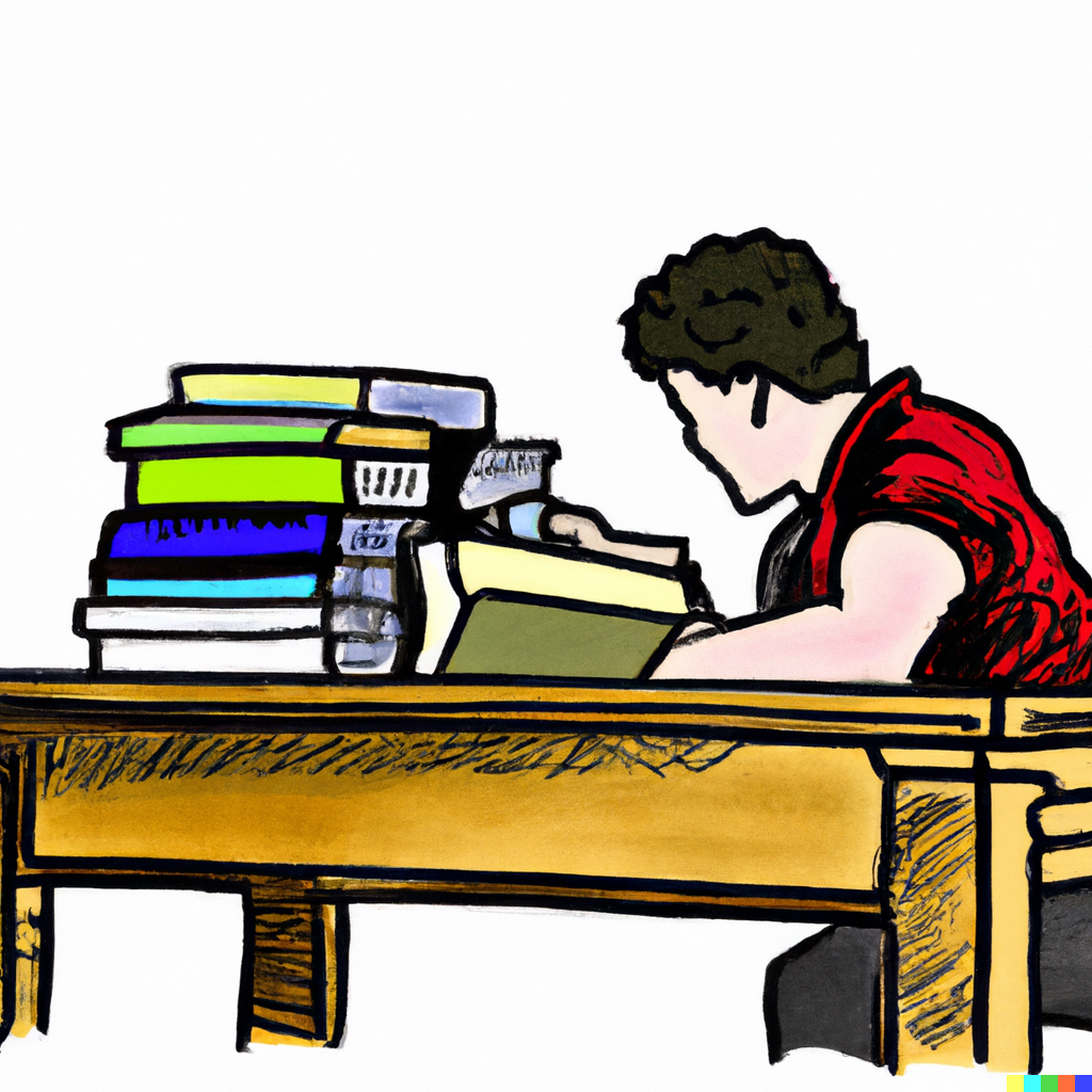 Too Much Homework Clipart