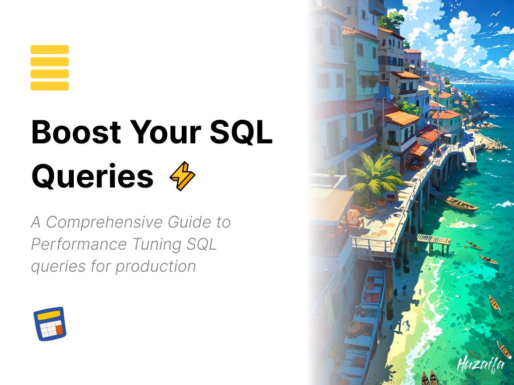 Boost Your SQL Queries: A Comprehensive Guide to Performance Tuning | by Huzaifa Qureshi | Dec ...
