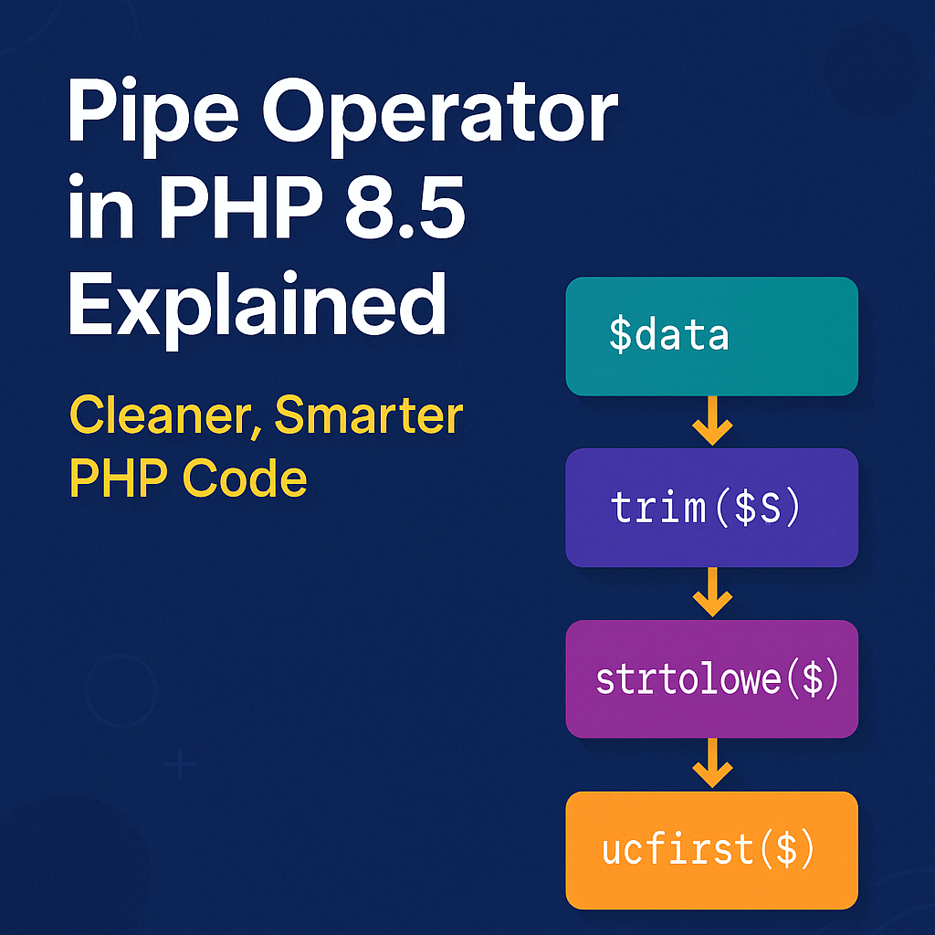 Pipe Operator in PHP 8.5 Explained: Cleaner, Smarter PHP Code | by Ajaymaurya | Jul, 2025 | Medium