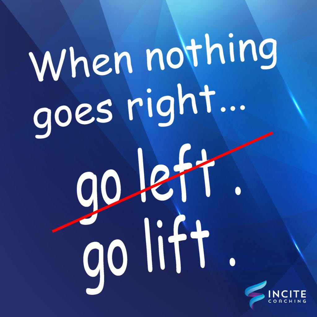 When Nothing Goes Right… Go Lift. On tough days, seek out the toughest ...