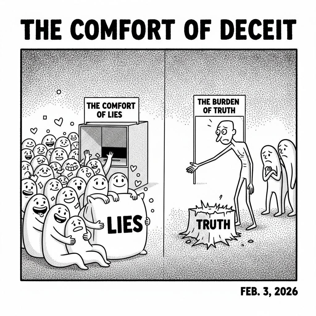 Truth vs comfort: What society really rewards | by ...