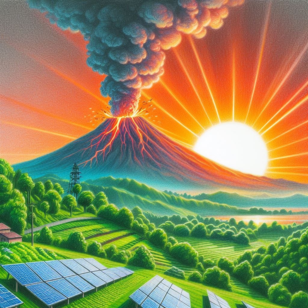 Natural power from natural fire. Forces beyond comprehension powering ...