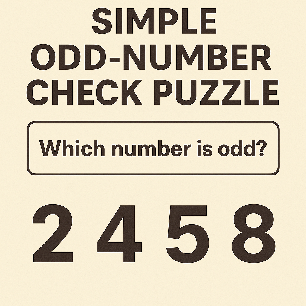 Puzzle 1: The Oddity of Checking Odd Numbers | by Java Puzzle | Medium