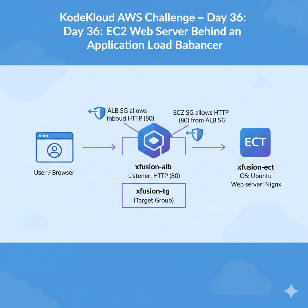 KodeKloud AWS Challenge — Day 36: Deploying an EC2 Web Server Behind an ...