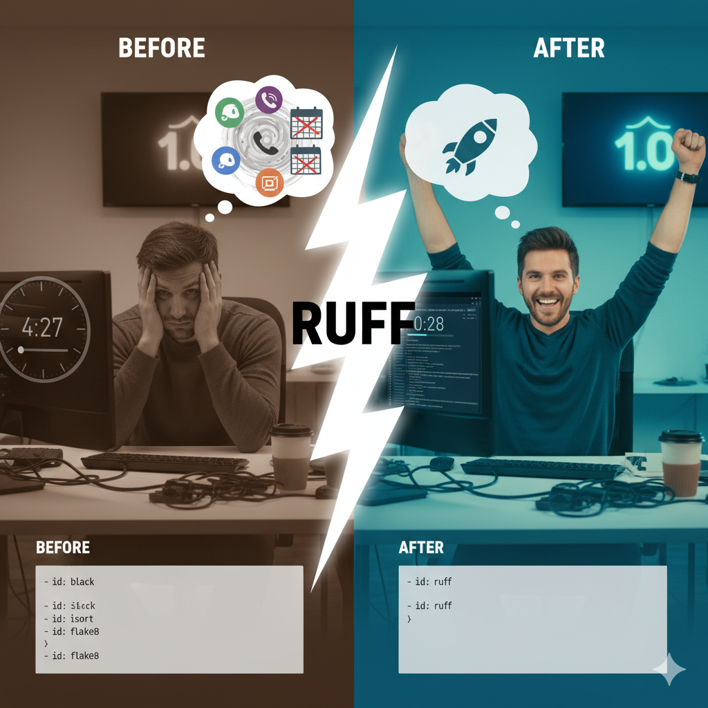 How a Tiny Ruff Config Made My Commits 9× Faster | by Soren.Zen ...