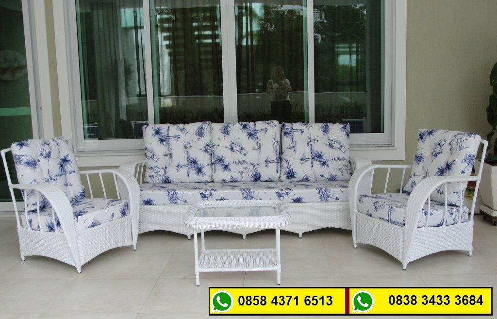 WA 0858 4371 6513,Jual Kursi Teras Rotan, Kursi Tamu Rotan Sintetis ...