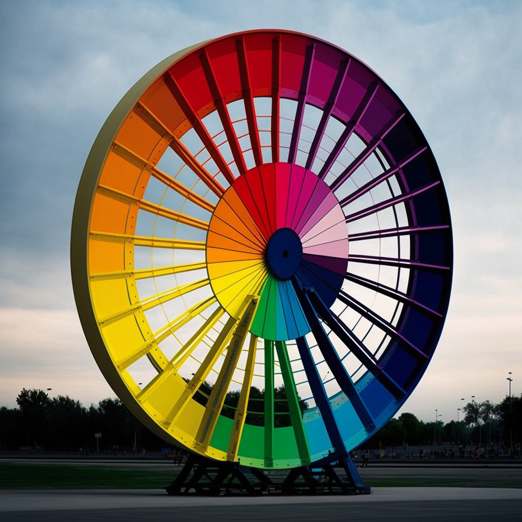 “The Spectrum of Life: A Giant Wheel’s Ever-Changing Colors” | by ...