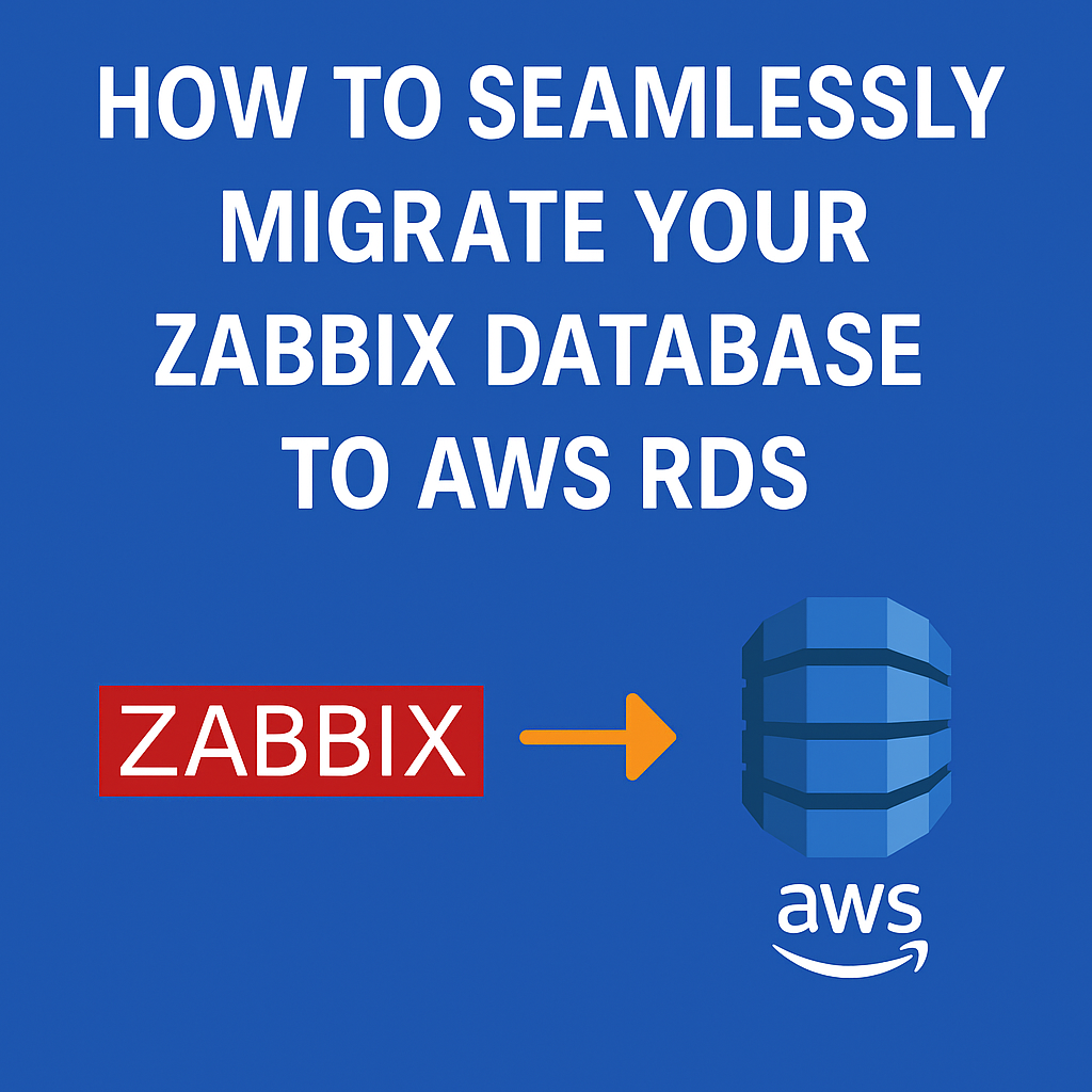 Move Zabbix database from on-premises to AWS RDS - ZABBIX Forums