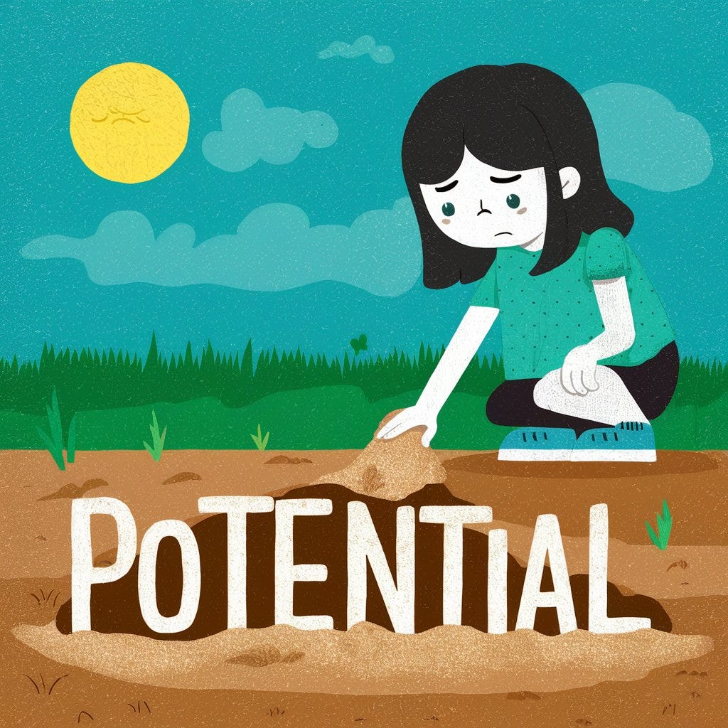 Our potential is hidden inside!. Stop burying it under things that don ...