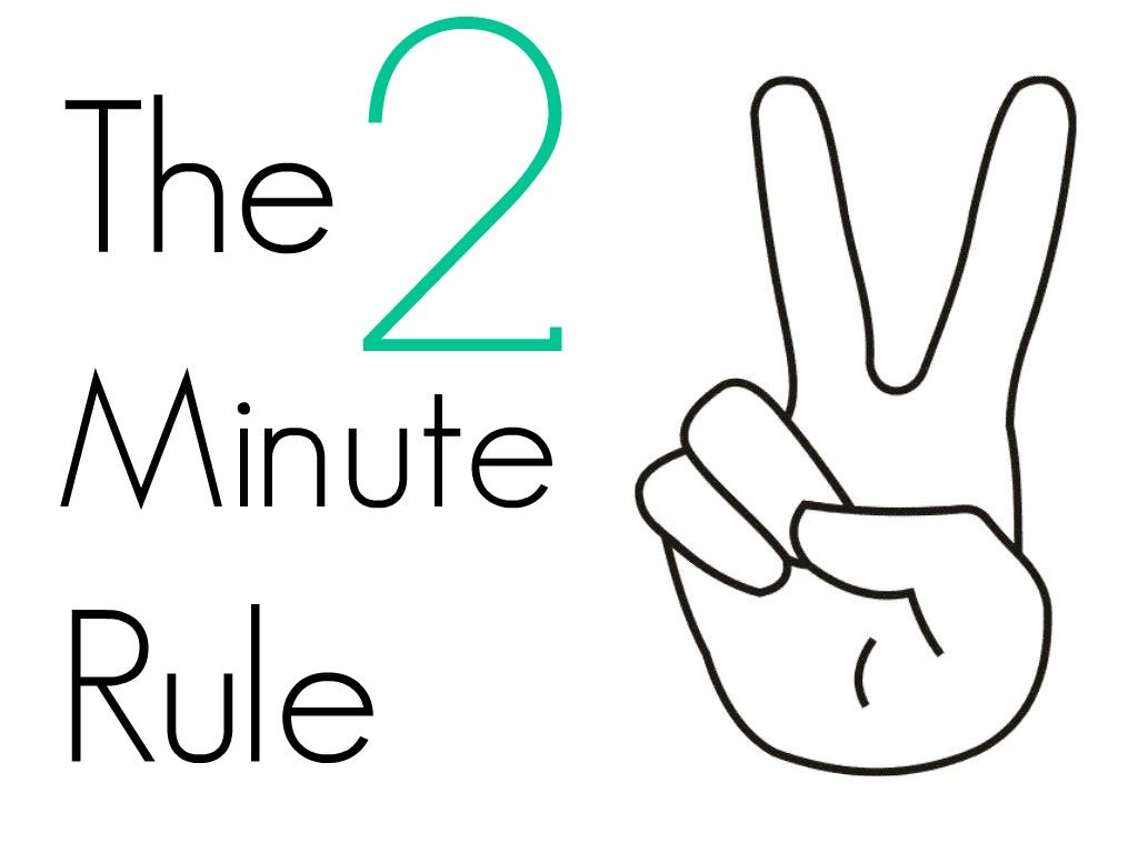 How to Stop Procrastinating by Using the “2-Minute Rule” | by Bernard ...
