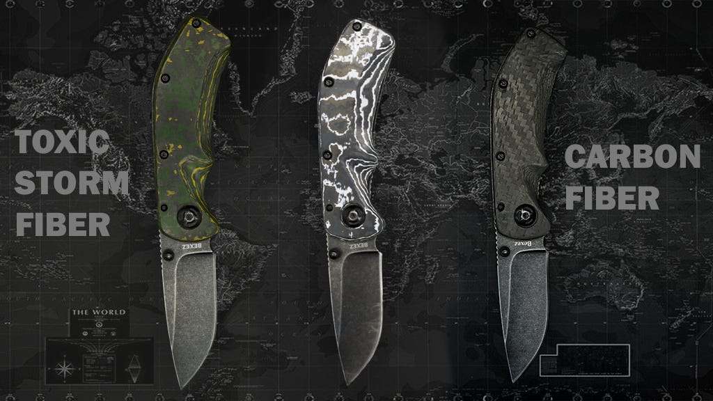 The Thin | A Classy Carbon & Fat Fiber Pocket Knife - Bexez - Medium