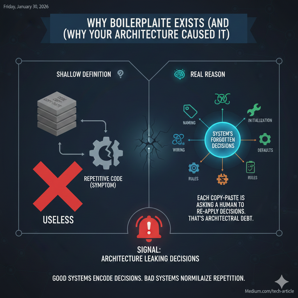 Why Boilerplate Exists (and Why Your Architecture Caused It) | by Ali ...