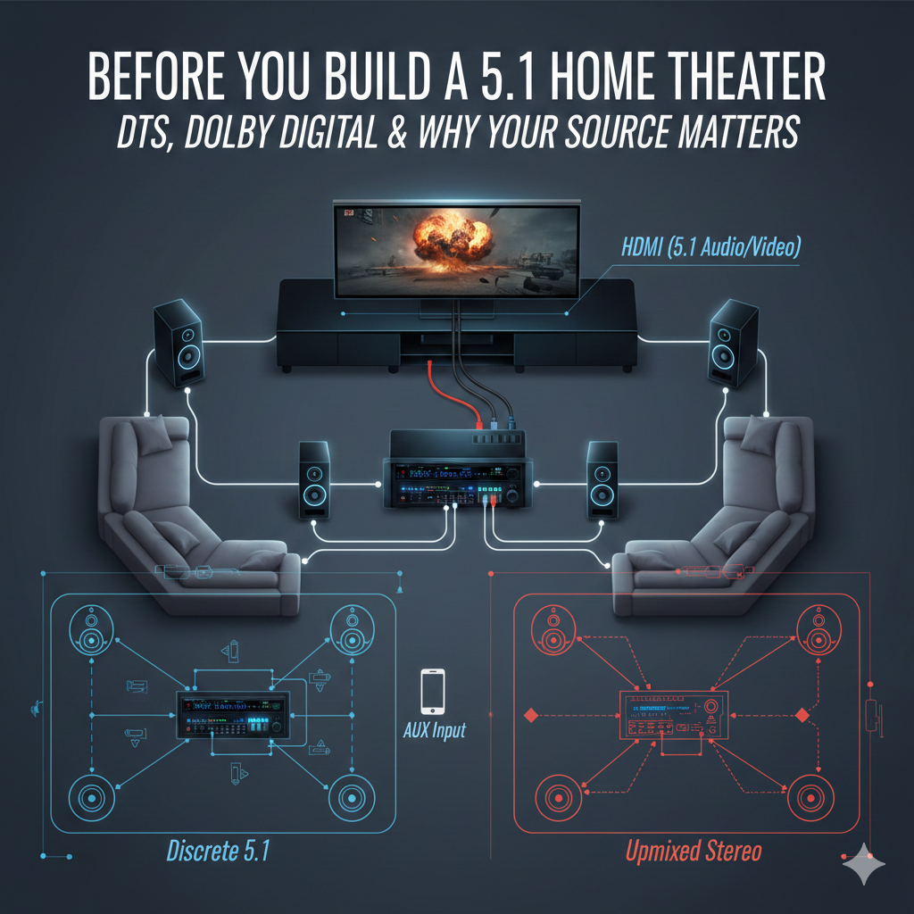 Before You Build a 5.1 Home Theater — Understand DTS, Dolby Digital and ...