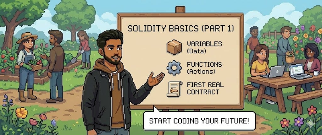 Solidity Basics (Part 1) — Variables, Functions & Your First Real ...